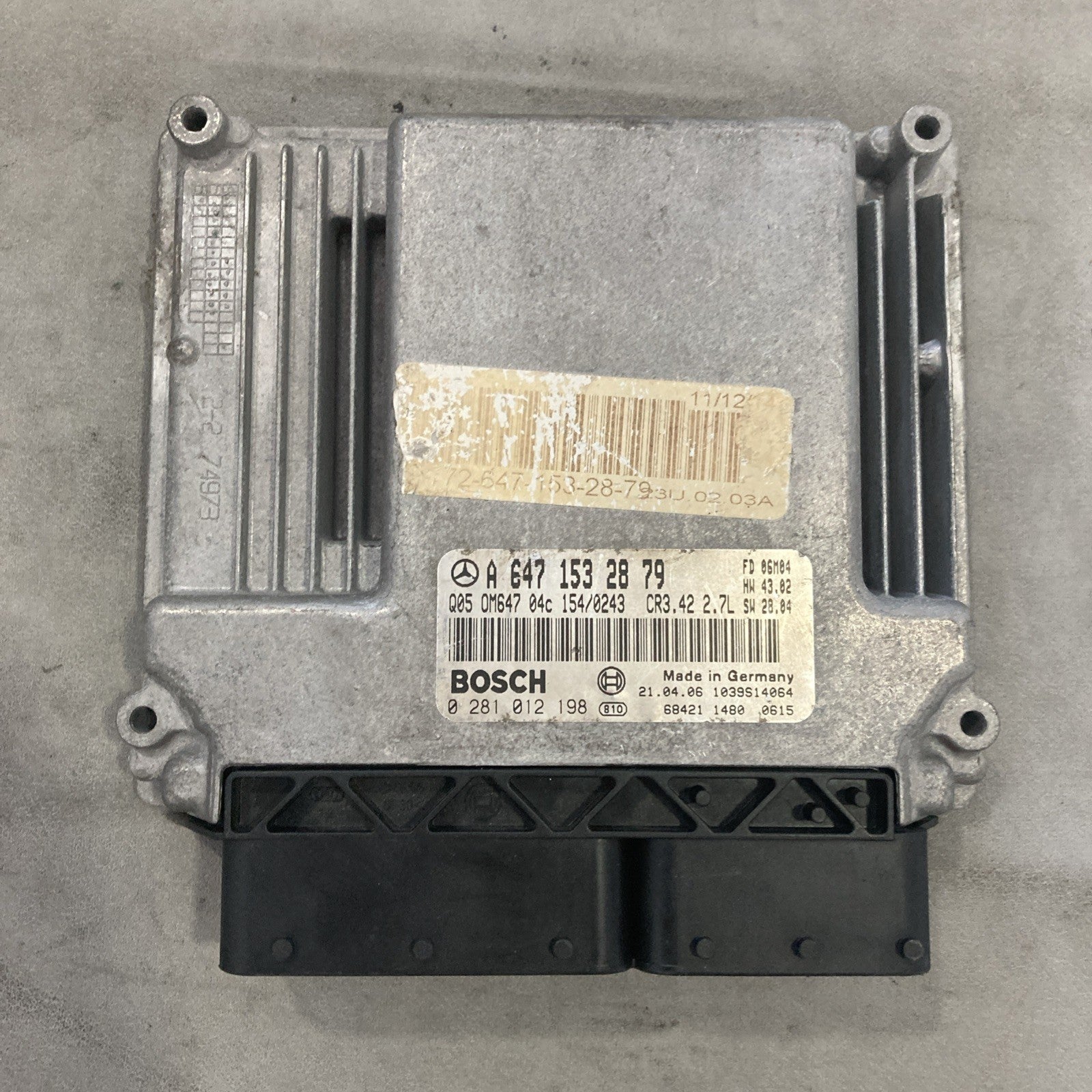 2005-2006 Mercedes-Benz Sprinter ECU/ECM A 647 153 28 79 – Automobile ...