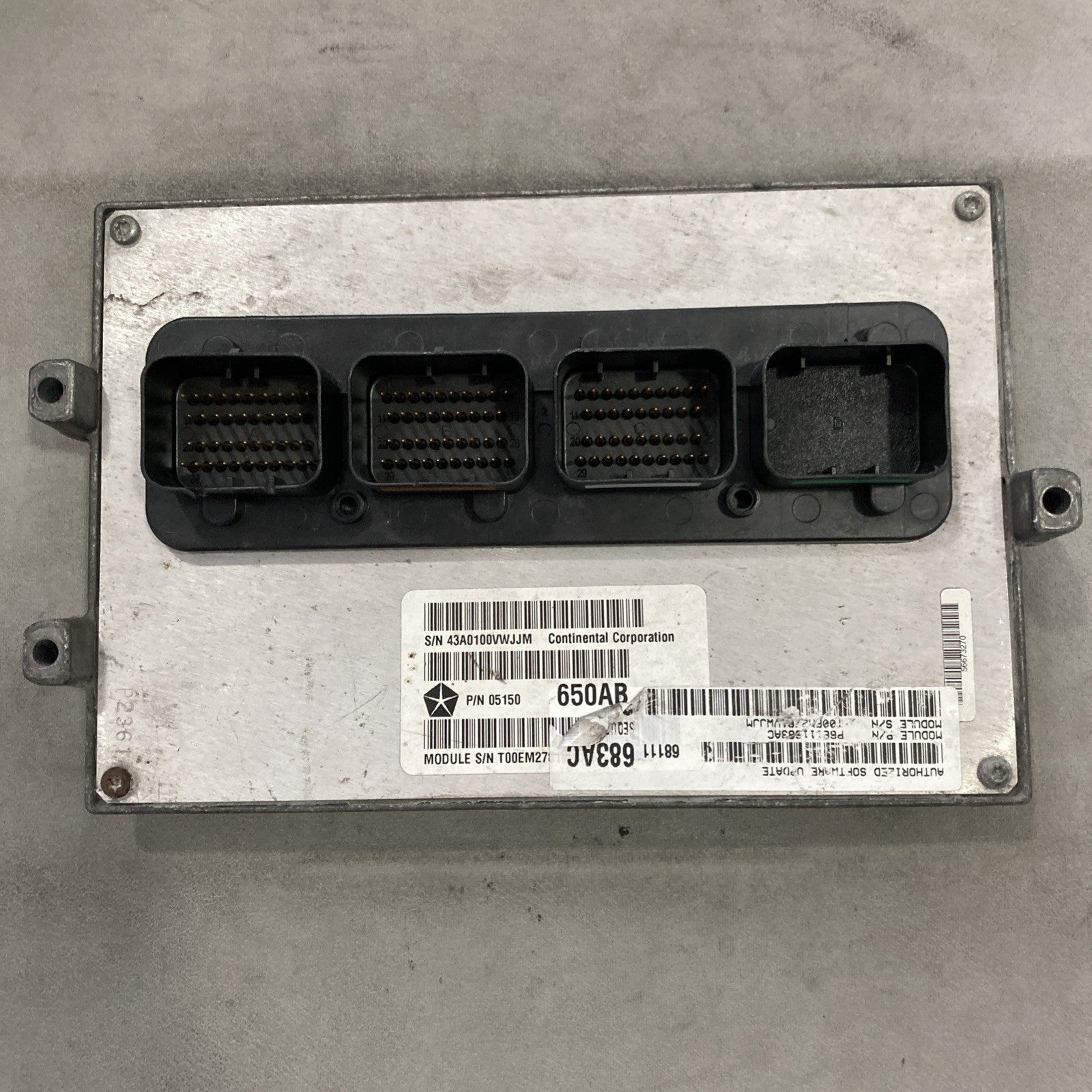 2012-2013 Dodge Durango 3.6L ECU/ECM 05150650AB – Automobile Computer ...